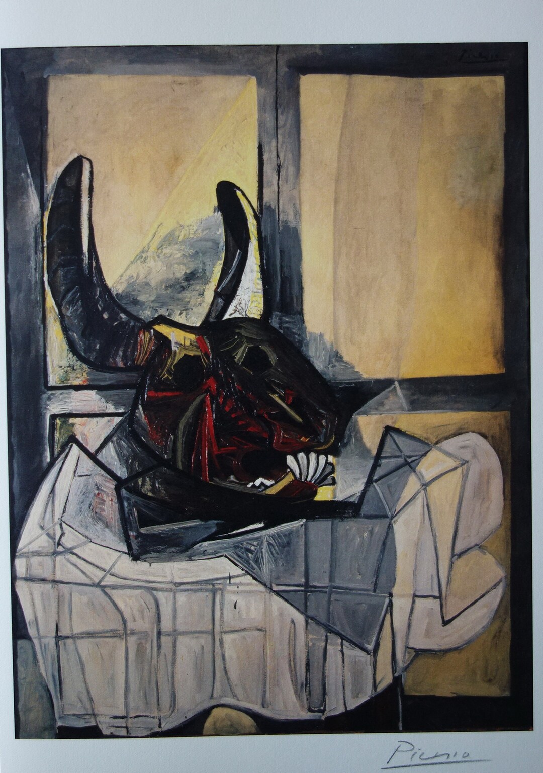 Rare Fine Cubist Print - Bull, Pablo Picasso, Hand Signed & Stamped - Etsy