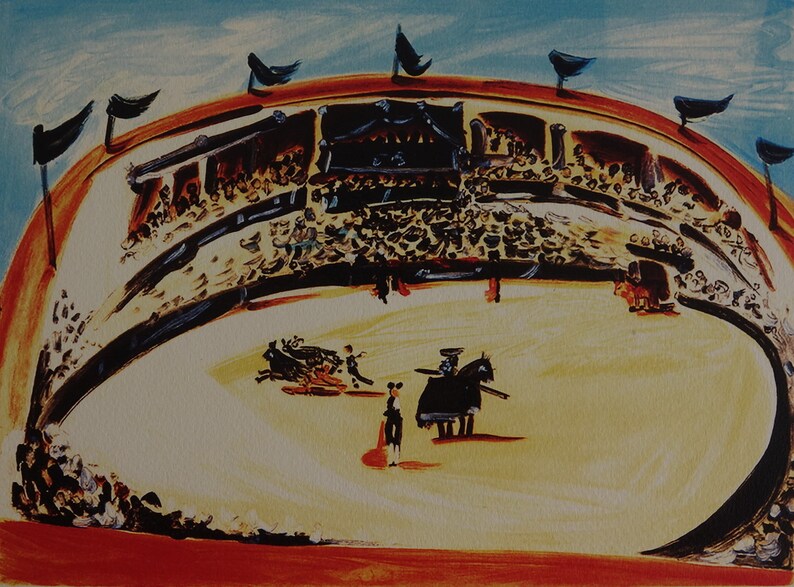 Fine Cubist Limited Edition Print Bull Fight Pablo Picasso - Etsy