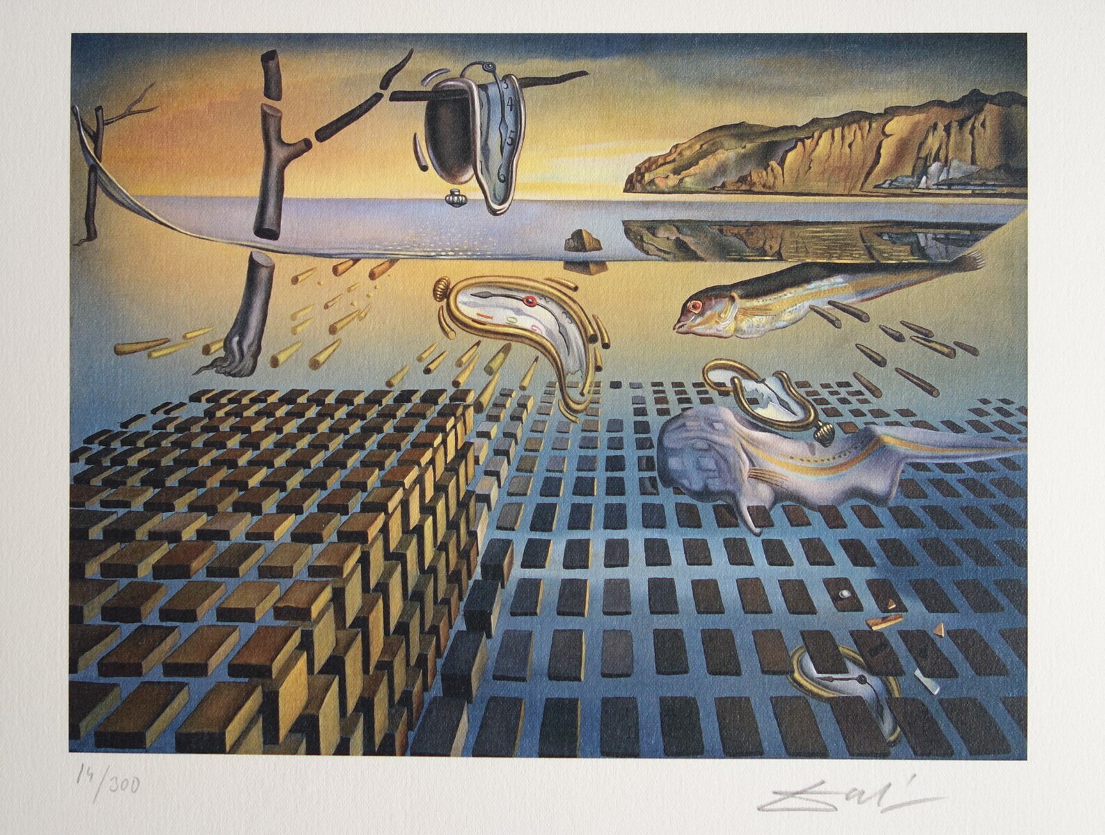 Fine Surrealist Limited Edition Print, Soft Watch, Salvador Dali ...