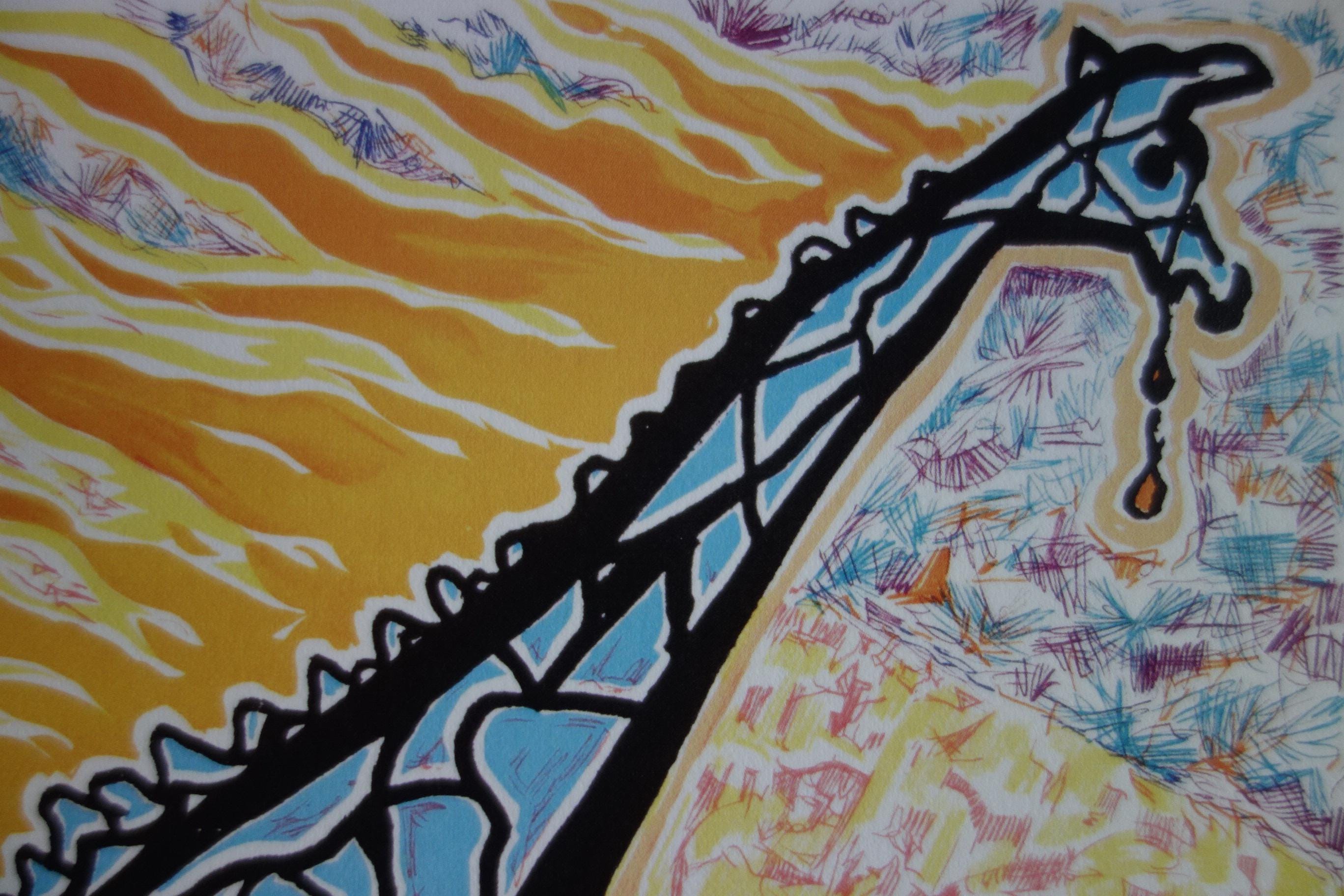 Fine Surrealist Limited Edition Print, Burning Giraffe, Salvador Dali ...
