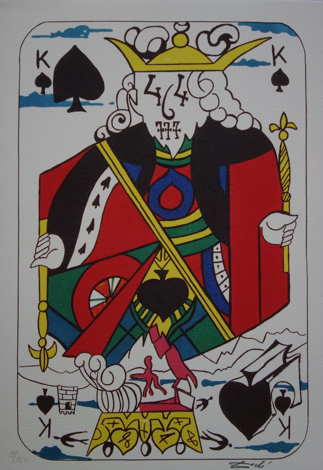 Fine Surrealist Limited Edition Print, Surreal Playing Cards - King ...