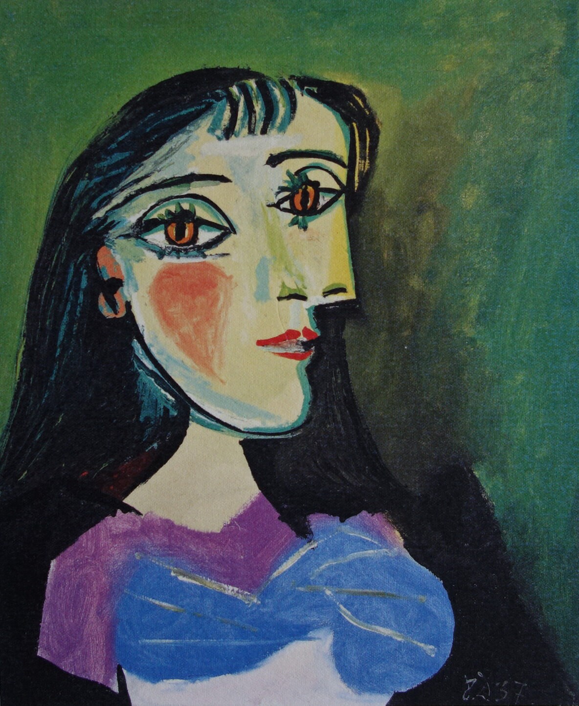 Fine Cubist Edition Print Portrait of a Woman Pablo - Etsy