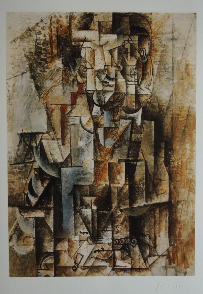 Fine Cubist Limited Edition Print Cubism Period Portrait Pablo Picasso ...