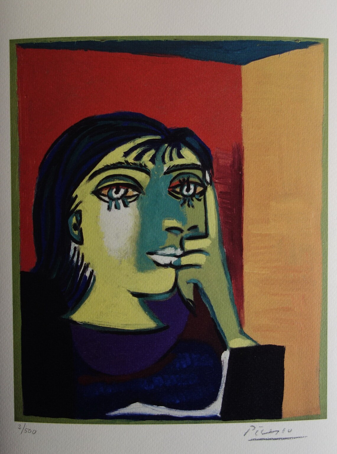 Fine Cubist Limited Edition Print - Buste De Femme, Pablo Picasso, Hand ...