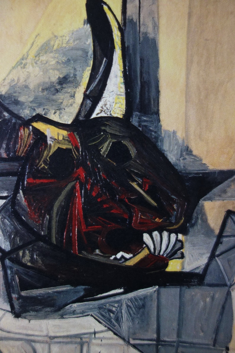 Rare Fine Cubist Print - Bull, Pablo Picasso, Hand Signed & Stamped - Etsy