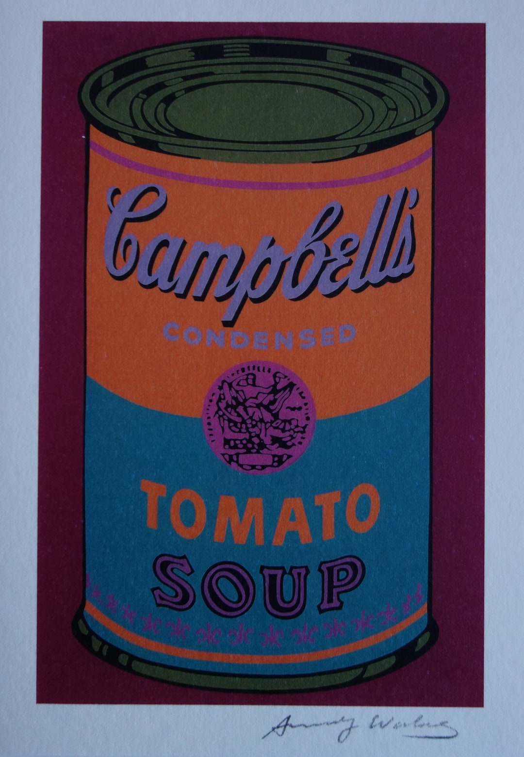 Fine Pop Art Limited Edition Print – Campbell’s Soup Can, Andy Warhol ...