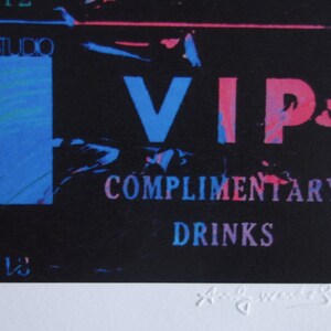 Fine Pop Art Limited Edition Print Studio 54 VIP Tickets - Etsy