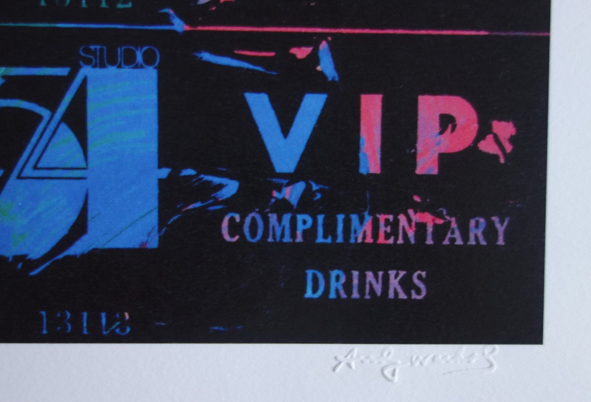 Fine Pop Art Limited Edition Print Studio 54 VIP Tickets - Etsy