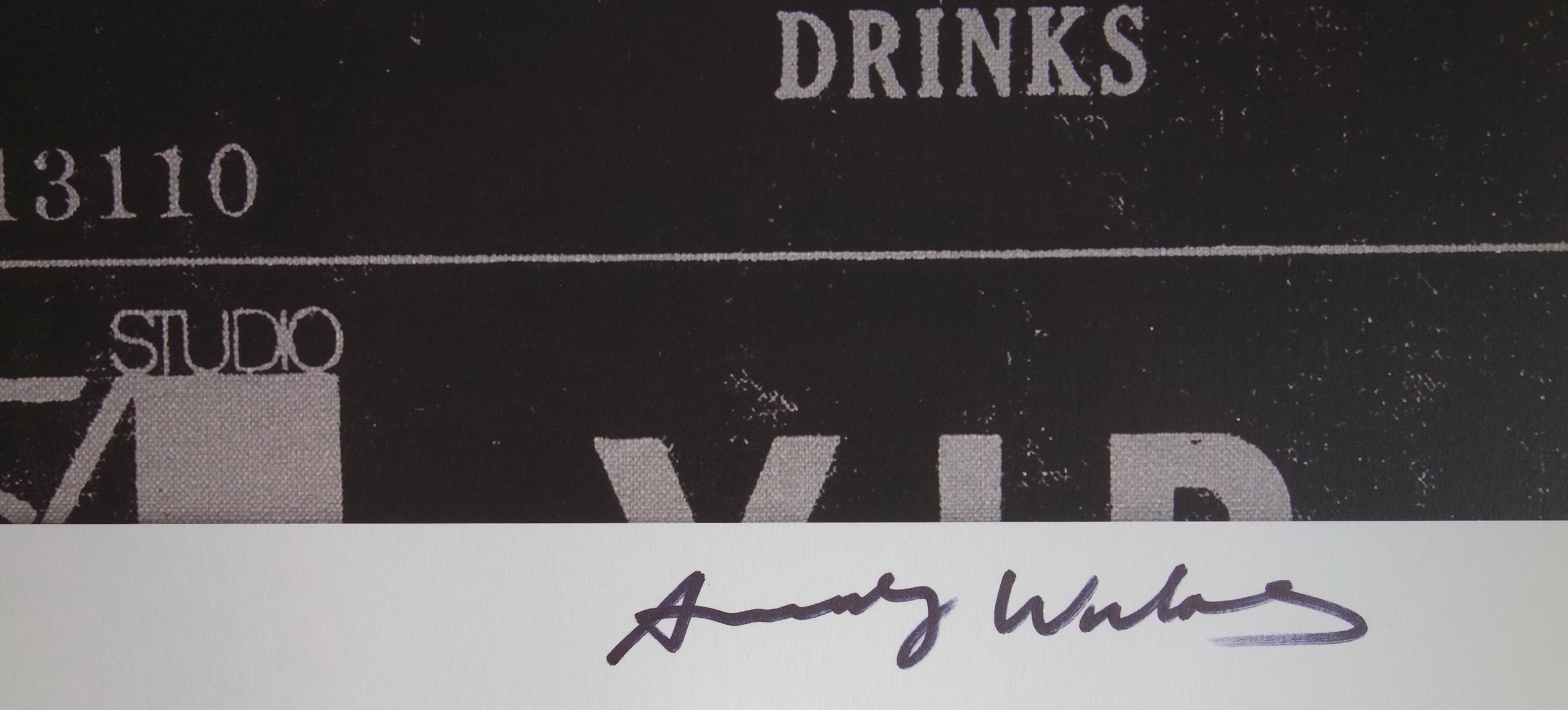 Fine Pop Art Limited Edition Print - Studio 54 VIP Tickets, Andy Warhol ...
