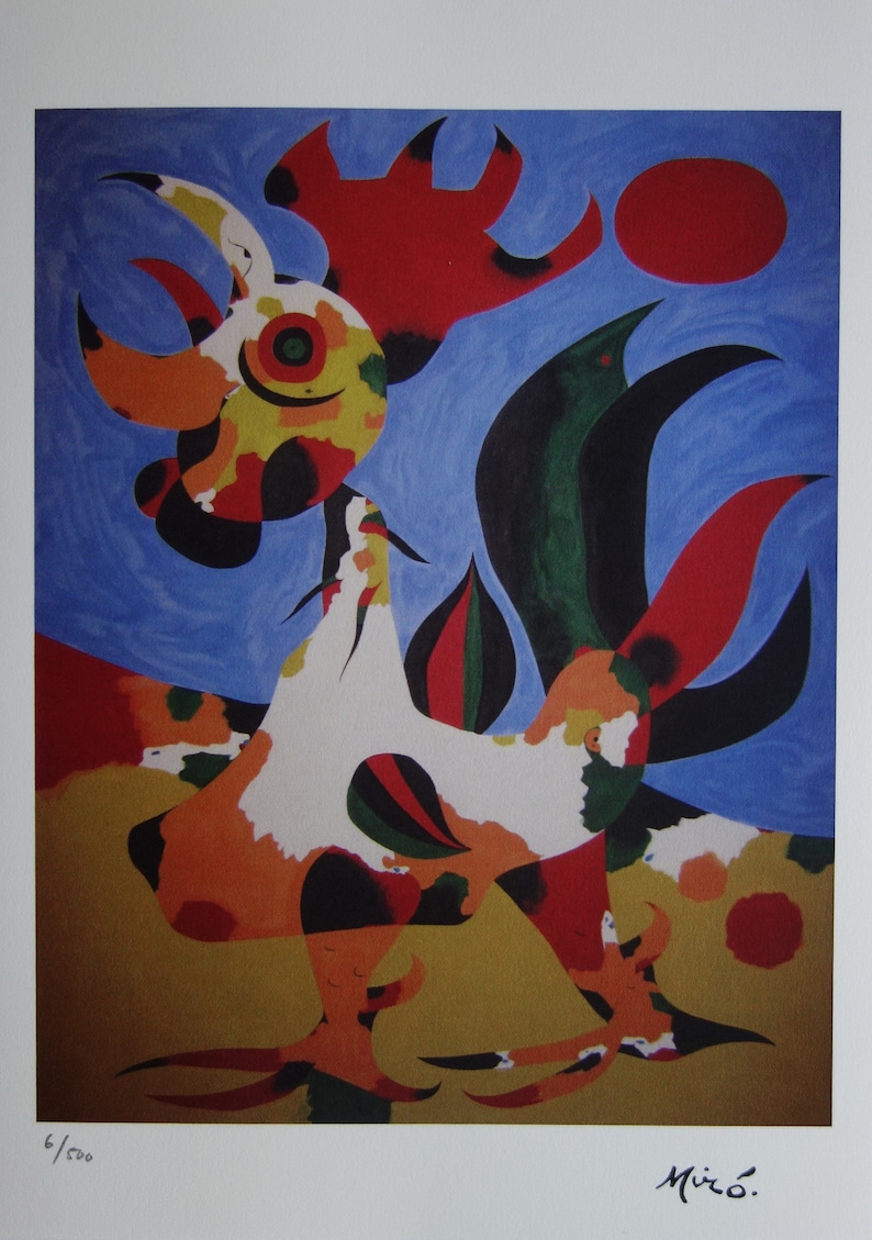 Fine Surrealist Limited Edition Print, Joan Miro, Signed & Numbered - Etsy