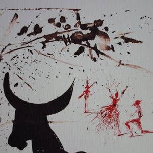 Fine Surrealist Limited Edition Print, Bull, Salvador Dali, Signed ...