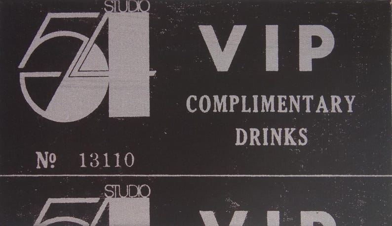 Fine Pop Art Limited Edition Print - Studio 54 VIP Tickets, Andy Warhol ...
