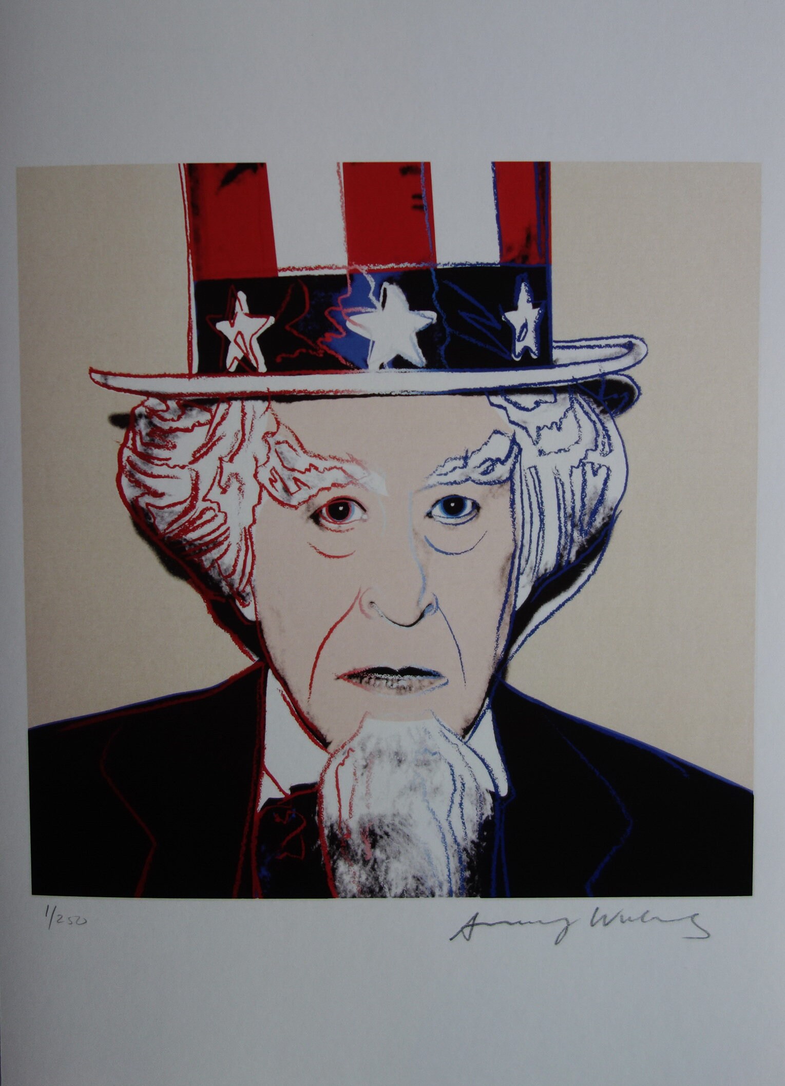 Fine Pop Art Limited Edition Print - Uncle Sam, Andy Warhol, Signed ...