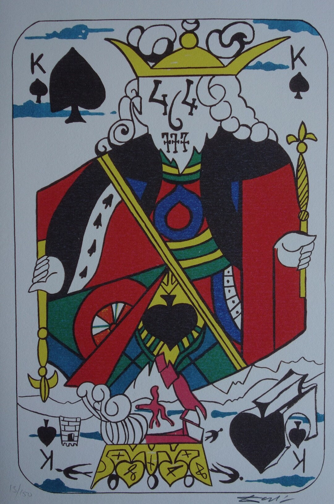 Fine Surrealist Limited Edition Print, Surreal Playing Cards King ...