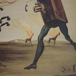 Fine Surrealist Limited Edition Print, Burning Giraffes, Salvador Dali ...