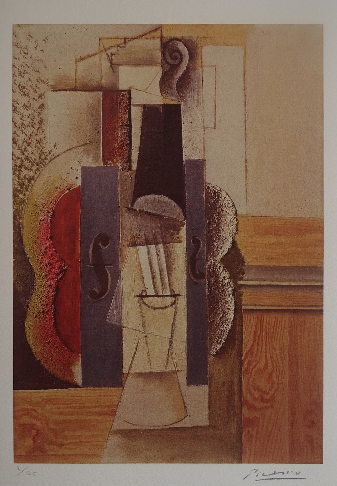 Fine Cubist Limited Edition Print Still Life, Pablo Picasso, Signed ...