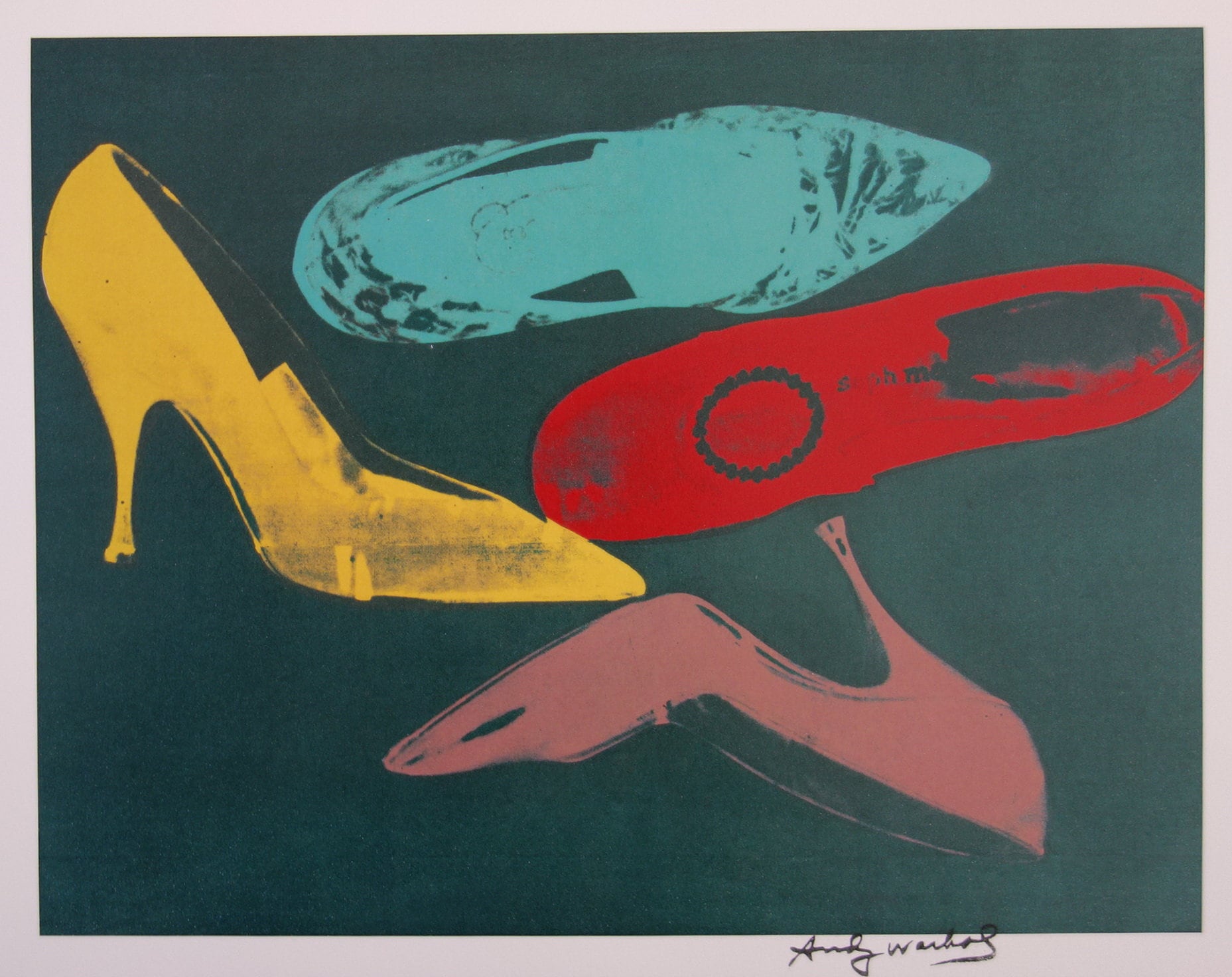 Fine Pop Art Shoes Print - Andy Warhol, Stamp Signed & Stamped With ...
