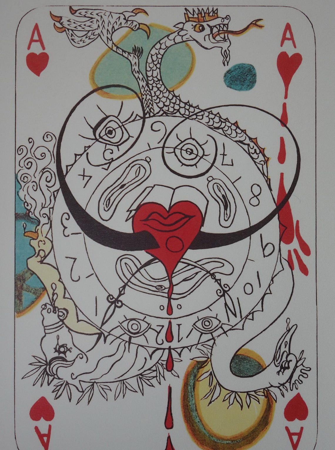 Fine Surrealist Limited Edition Print, Surreal Playing Cards - Ace ...