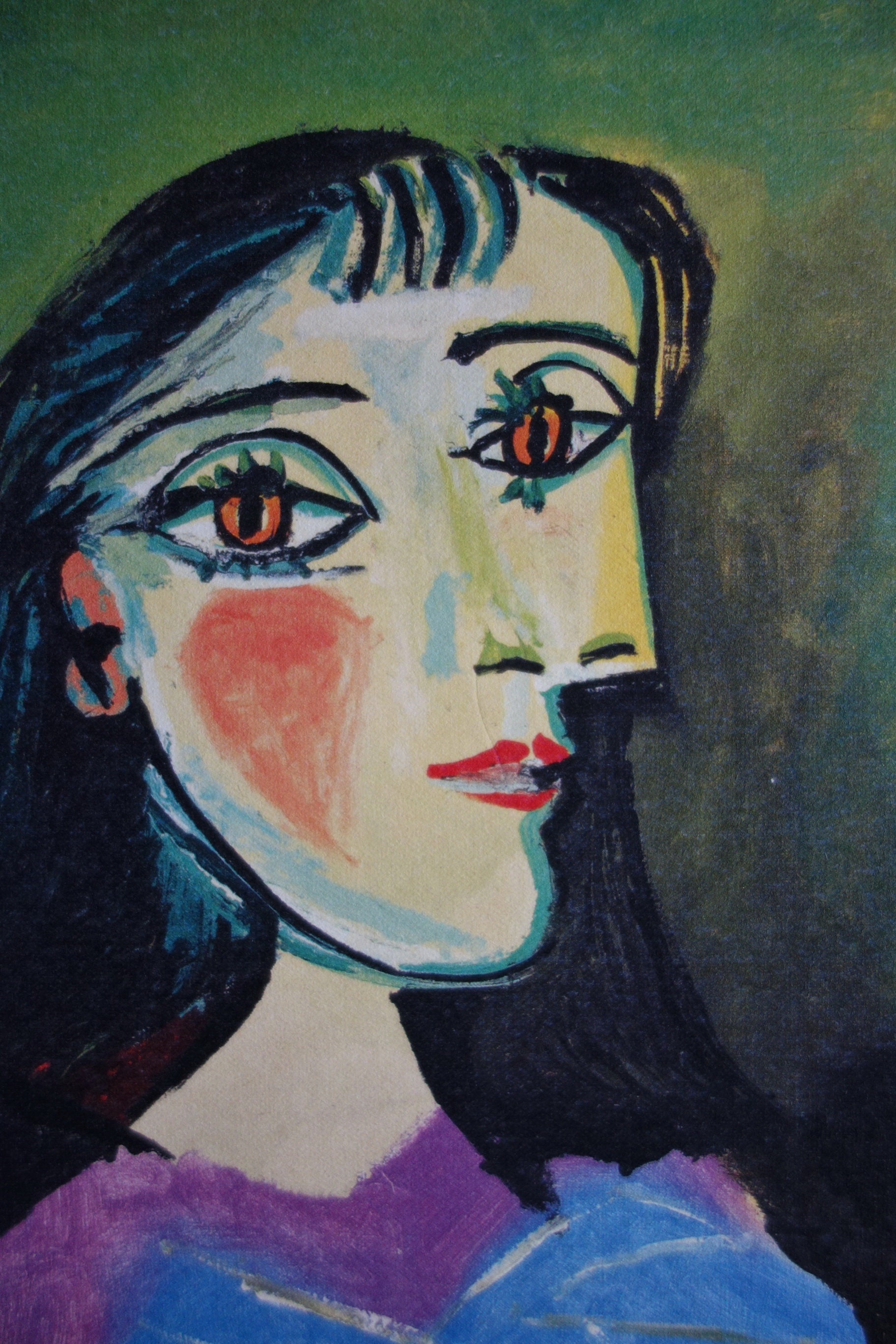 Fine Cubist Edition Print Portrait of a Woman Pablo - Etsy