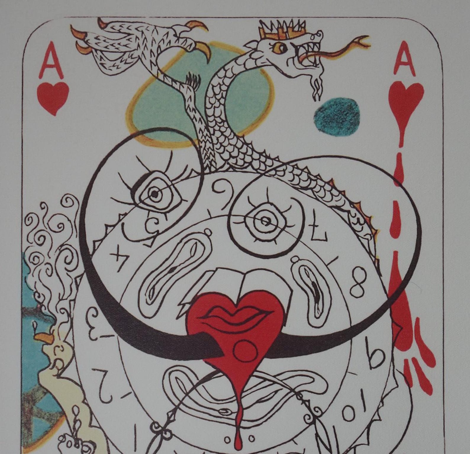 Fine Surrealist Limited Edition Print, Surreal Playing Cards - Ace ...