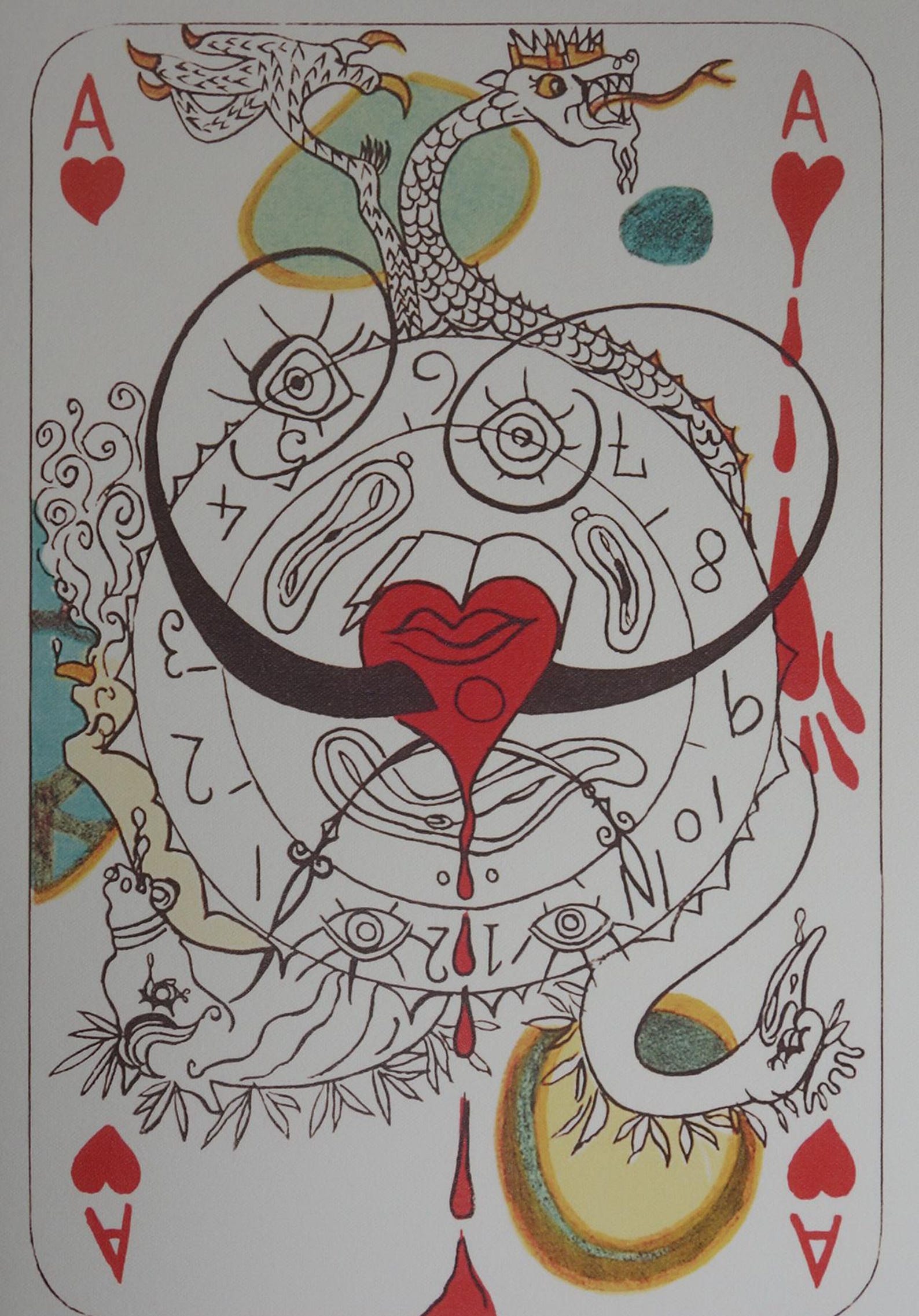 Fine Surrealist Limited Edition Print, Surreal Playing Cards - Ace ...