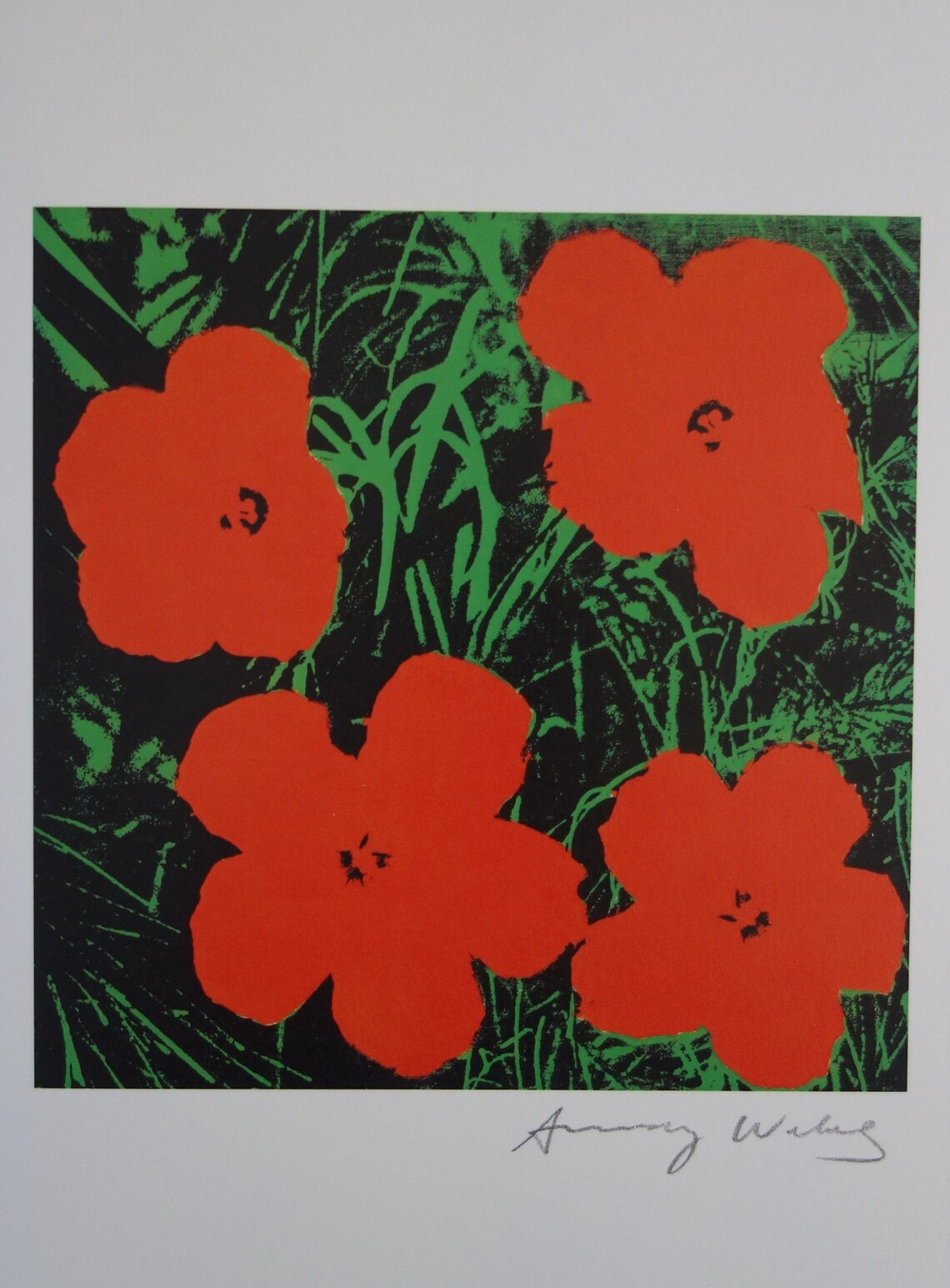 Fine Pop Art Limited Edition Print Flowers, Andy Warhol, Stamp Signed ...