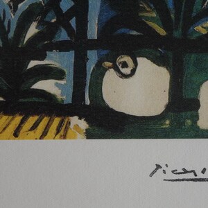 Fine Cubist Limited Edition Print - French Riviera, Birds, Pablo ...