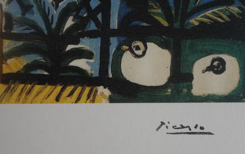 Fine Cubist Limited Edition Print - French Riviera, Birds, Pablo ...