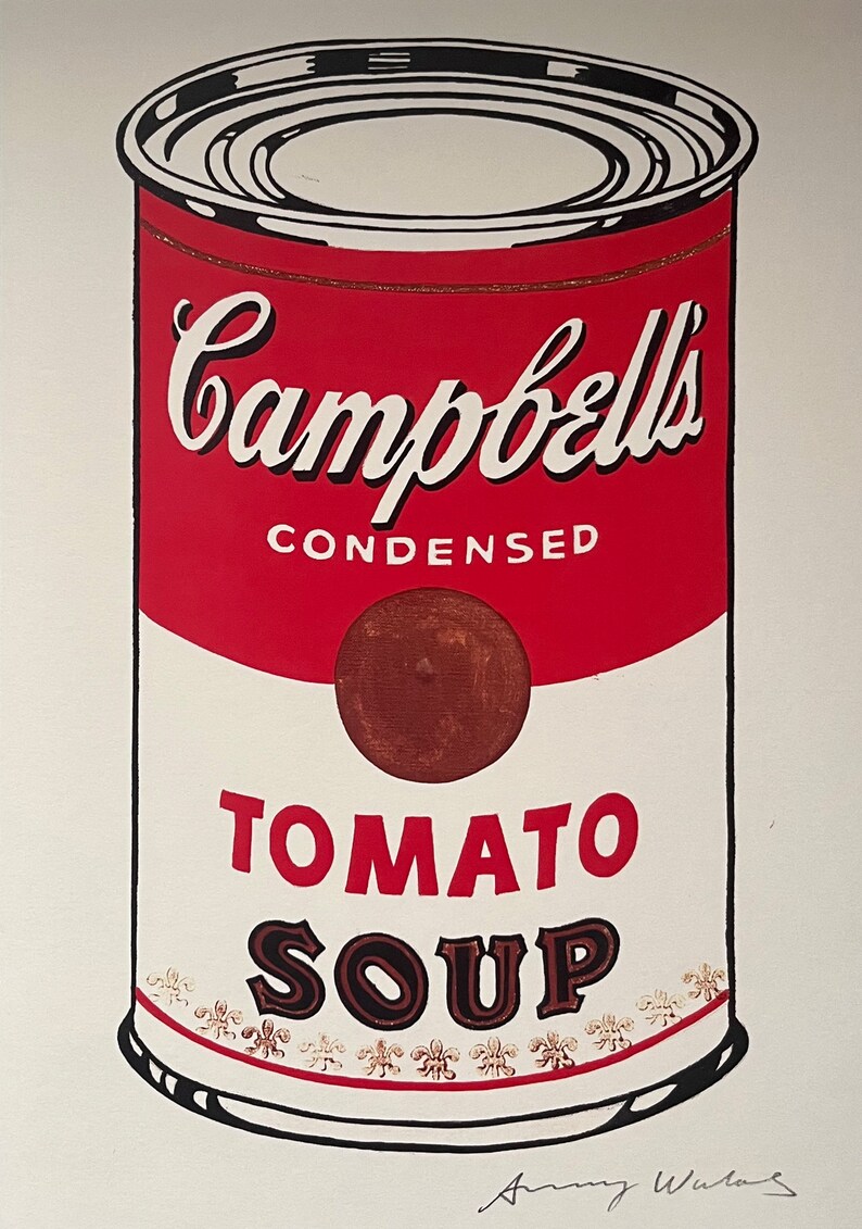 Fine Pop Art Limited Edition Print Campbells Soup Can, Andy Warhol ...