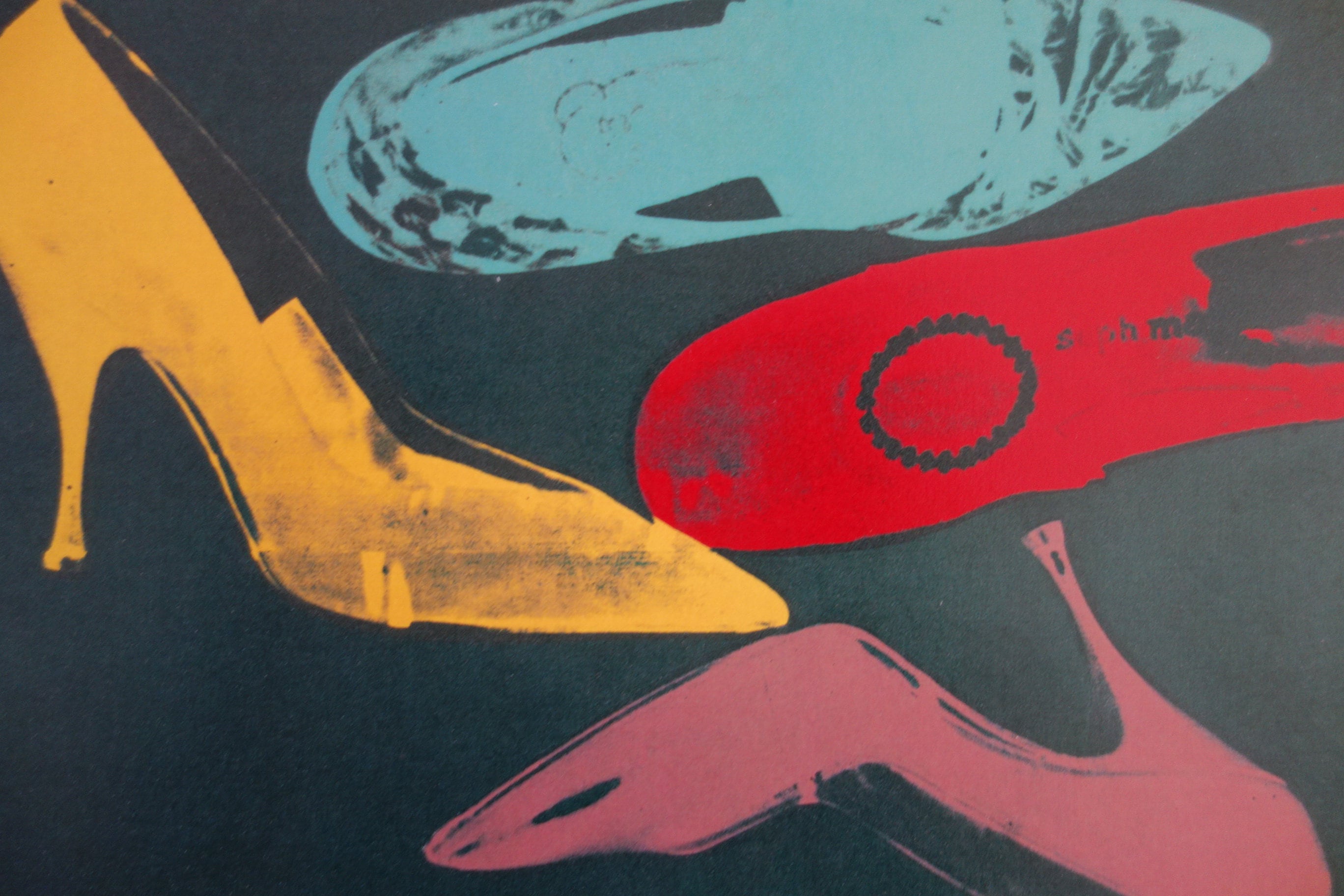 Fine Pop Art Shoes Print - Andy Warhol, Stamp Signed & Stamped With ...