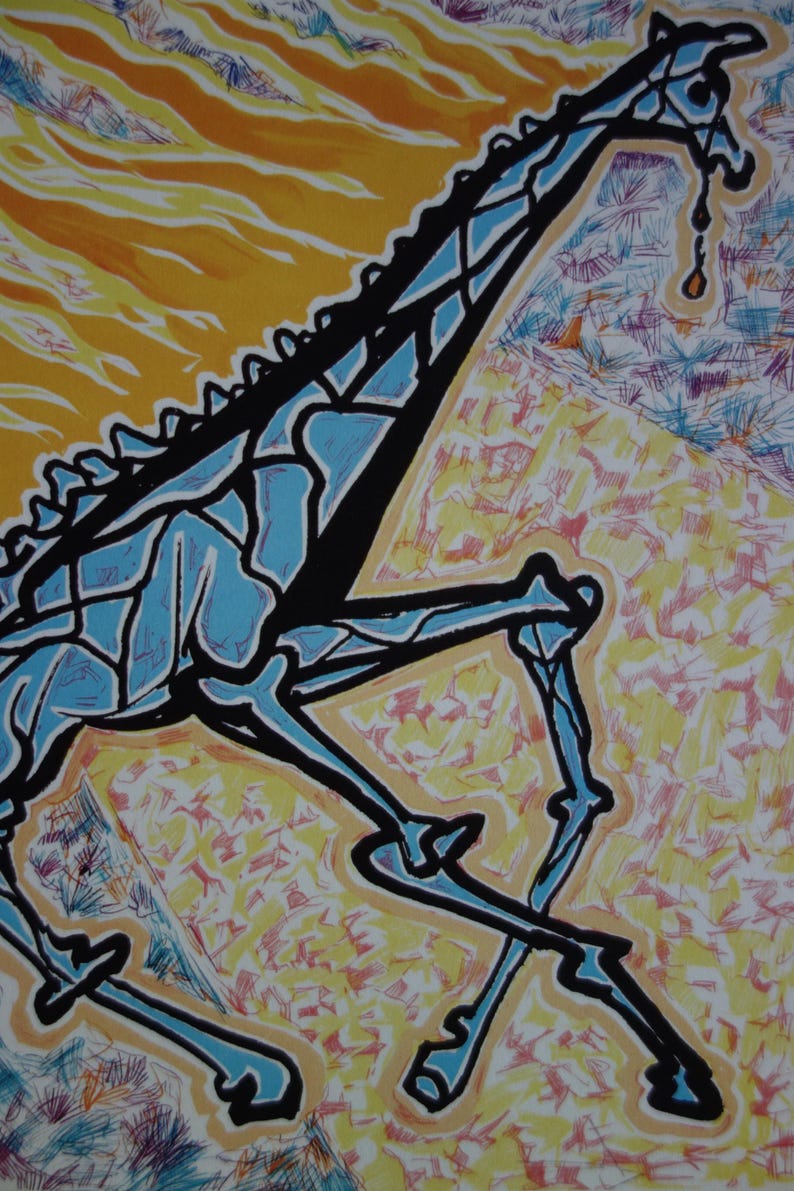 Fine Surrealist Limited Edition Print, Burning Giraffe, Salvador Dali ...