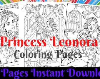 Princess Coloring Pages 40 Printable Princess Coloring Pages for Girls ...