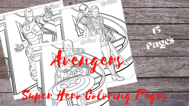 Super Hero Avengers Party Coloring Page ,flying Super Heroes Coloring ...
