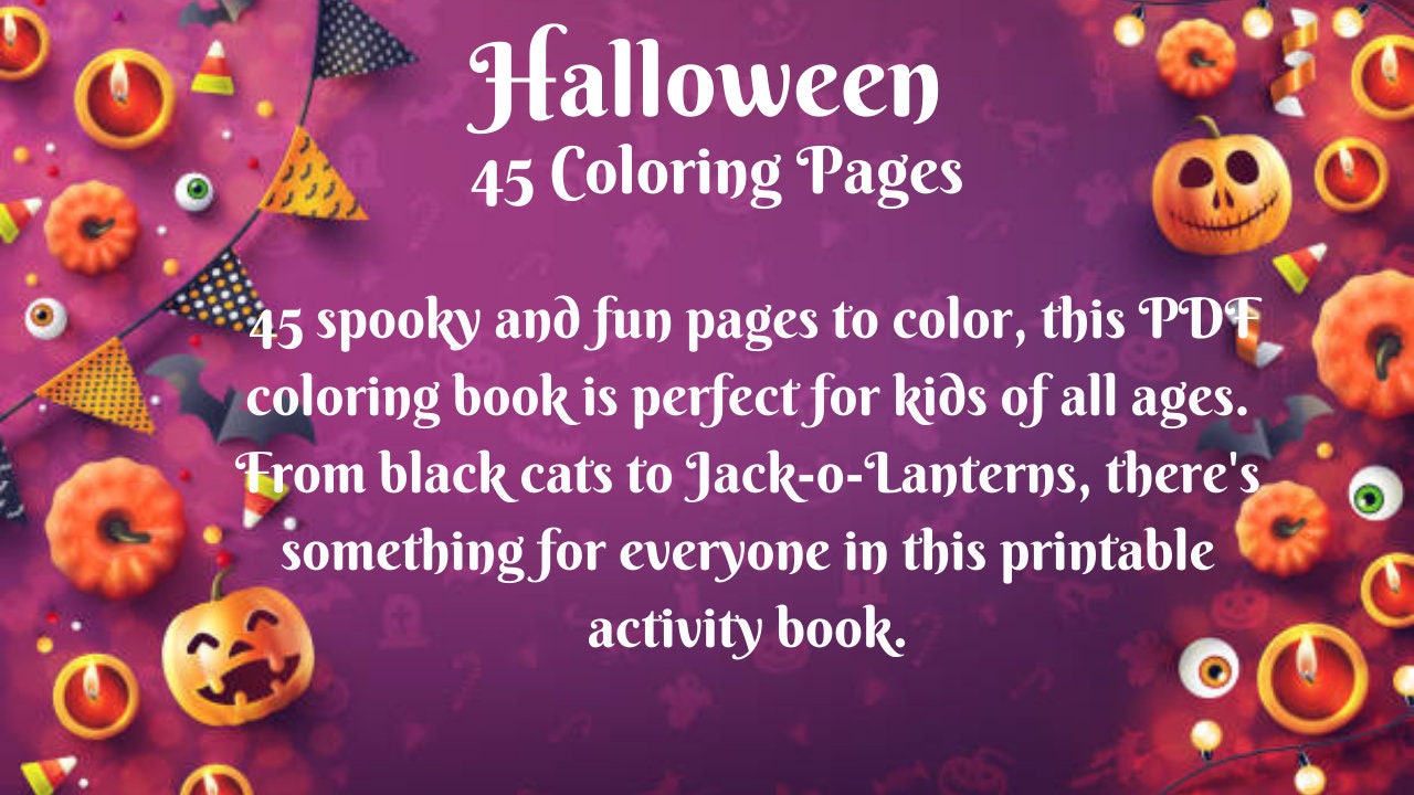 Halloween Coloring Pages: Cute and Spooky for Kids and Adult Coloring ...