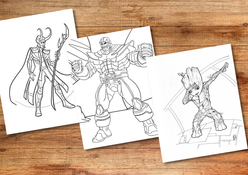 Avengers Superhero Coloring Pages, Unleash Your Inner Hero With Marvels ...