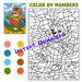 New Color by Number Coloring Pages Collection, Book for Kids, Printable ...