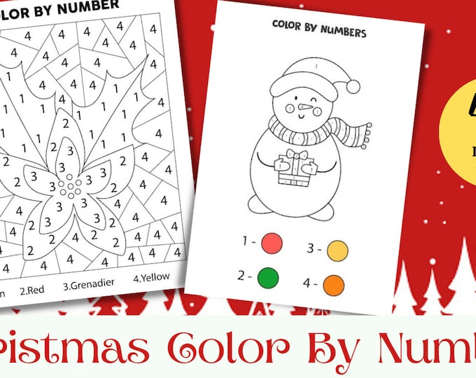 Christmas Tree Color by Number Christmas Activity Sheet Classroom ...