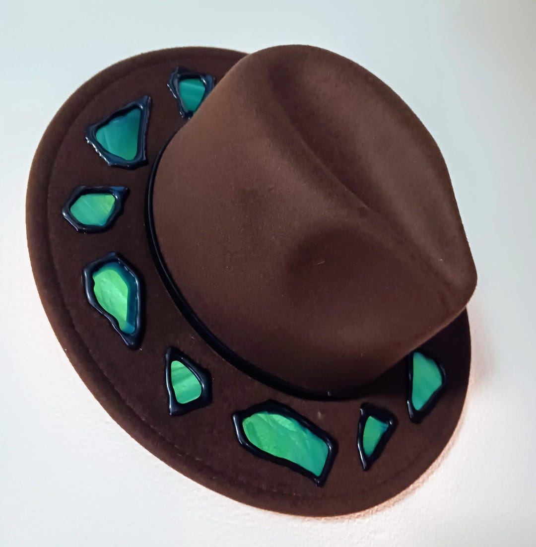 Stained Glass Hat One of a Kind Handmade Cowboy Cowgirl Festival Hat ...