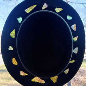 Stained Glass Hat One of a Kind Handmade Boho Festival Hat Cowgirl ...