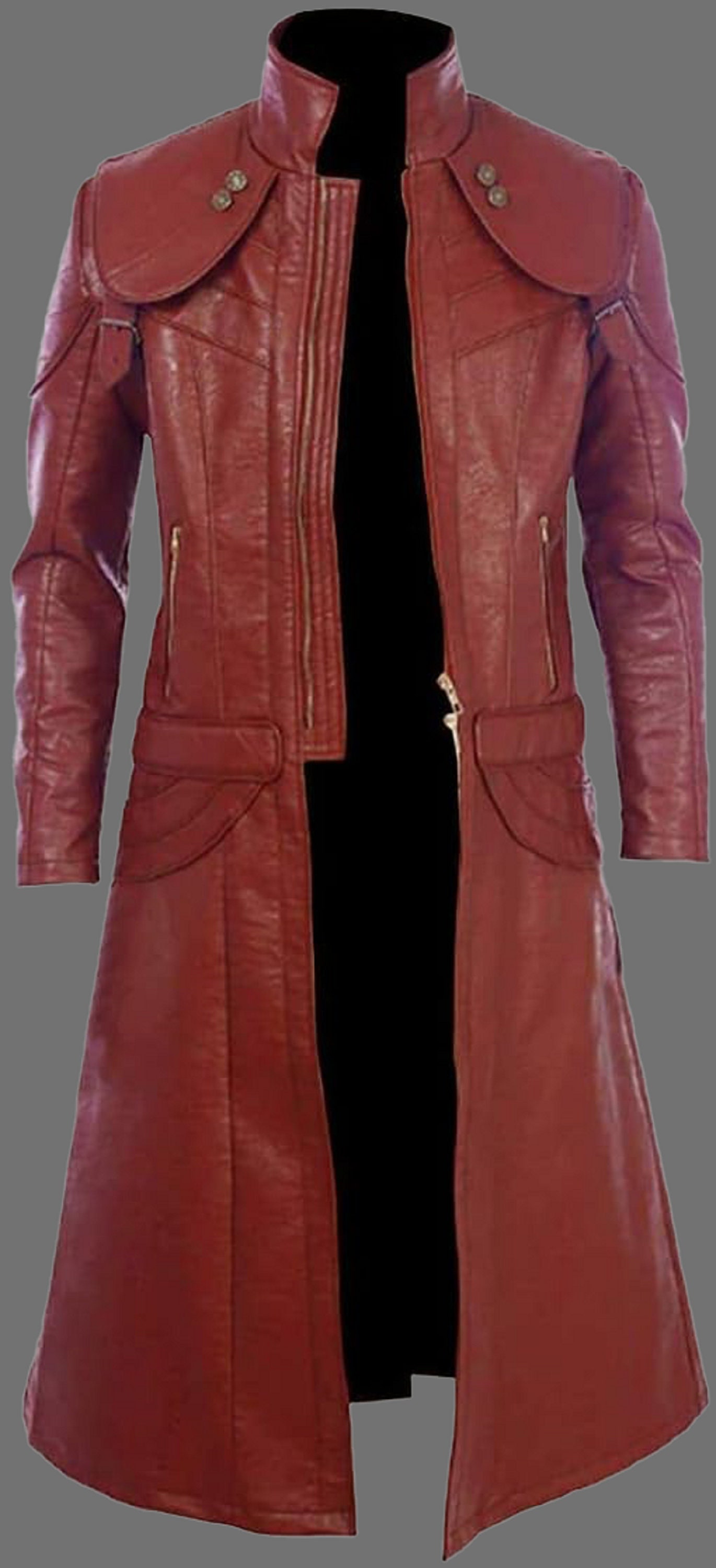 Devil May Cry 5 Dante Cosplay Costume Leather Coat Demon Slayer Gaming ...