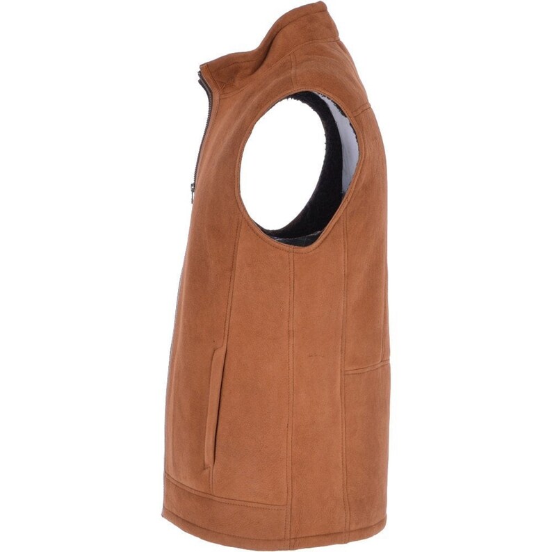 Handmade Suede Leather Vest for Men Brown Gilet Suede Vest Western ...