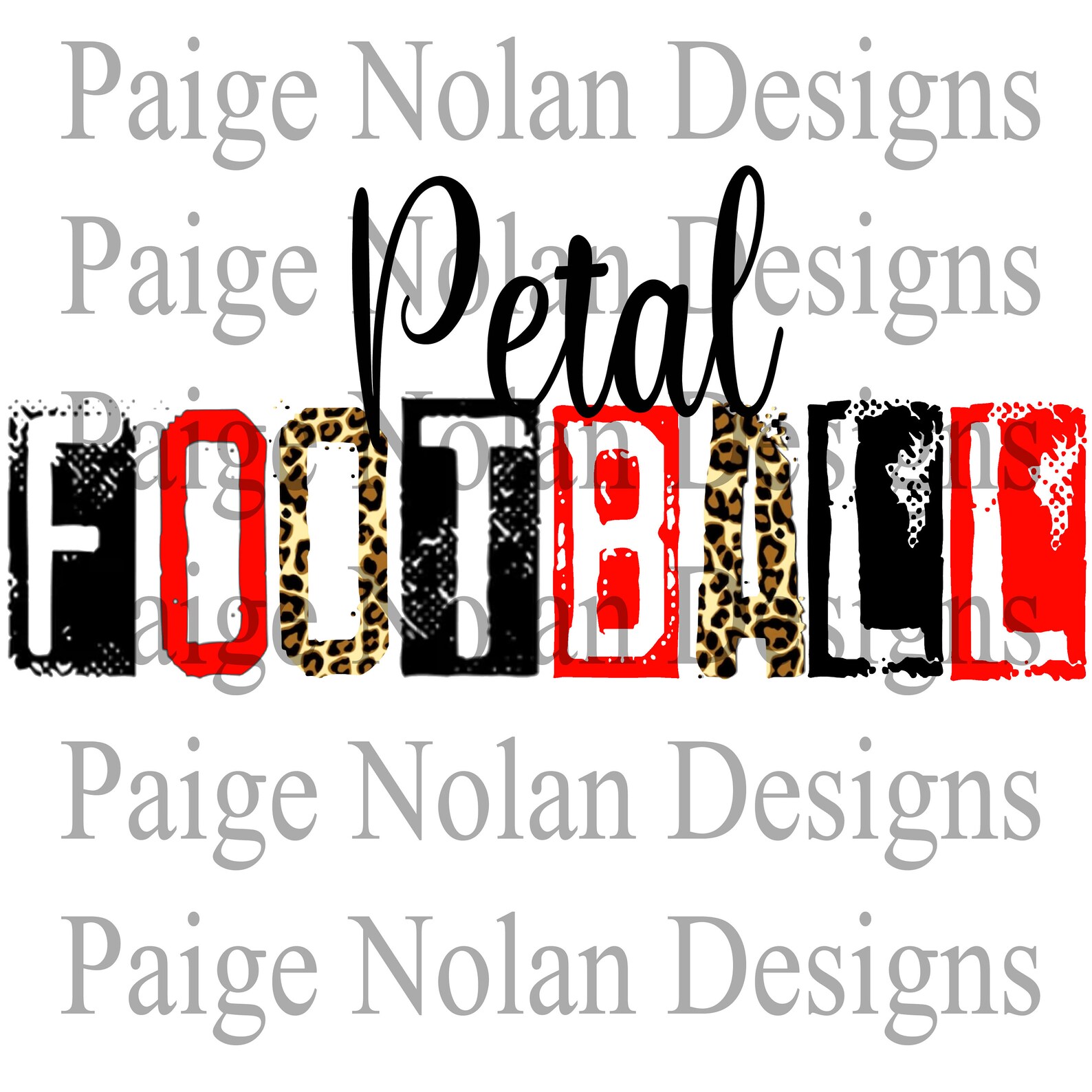 Petal Panthers Football Sublimation Transfer PNG Forrest County - Etsy