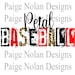 Petal Panther Baseball Sublimation Transfer PNG Forrest County - Etsy