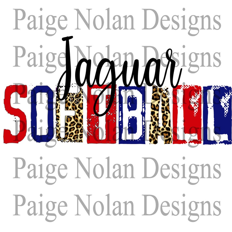 Jaguar Jaguars Softball PNG - Etsy