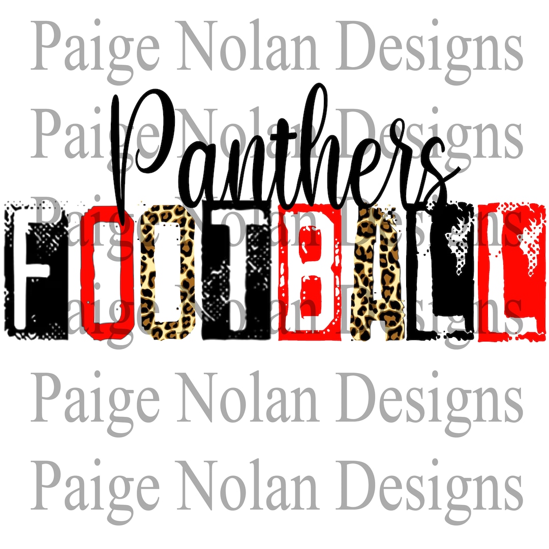 Petal Panthers Football Sublimation Transfer PNG Forrest County - Etsy