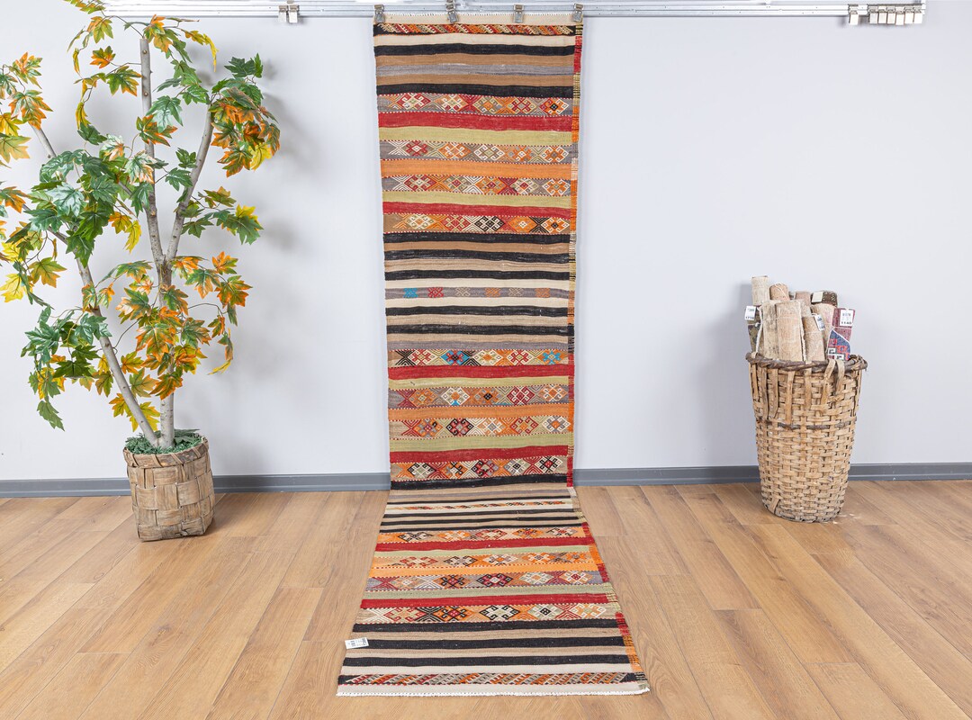3x11 Runner 3x12 Kilim Runner, Vintage Pastel Hallway, Turkish Pastel ...