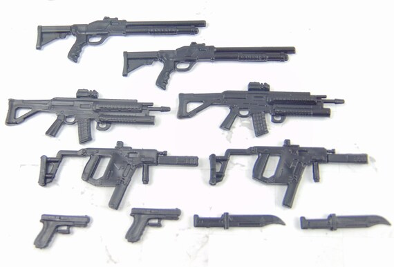 Custom Weapons 1:12 Scale for 6 Figures Rifle SMG - Etsy