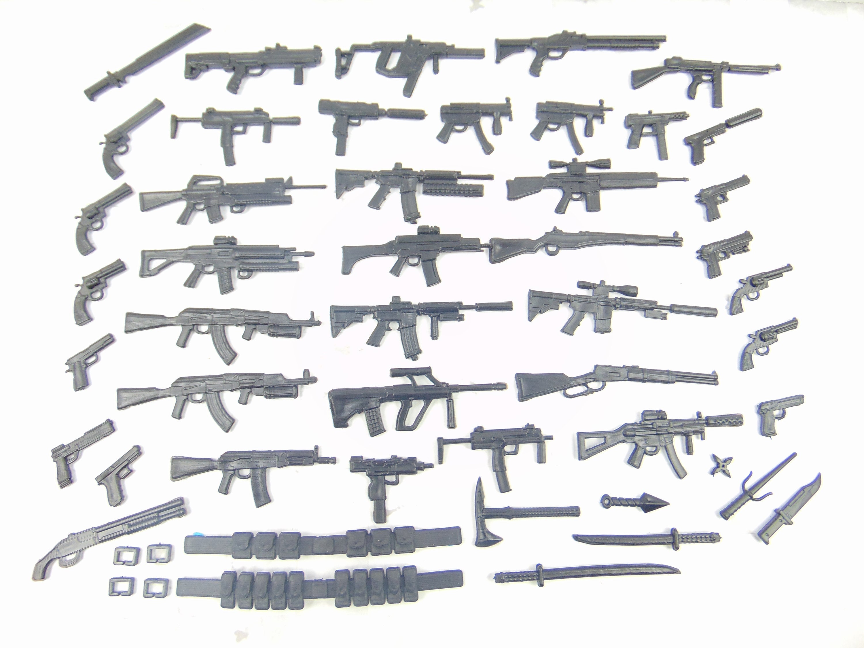 Custom 1:12 Scale Guns for 6 Action Figures 2022 MAD - Etsy