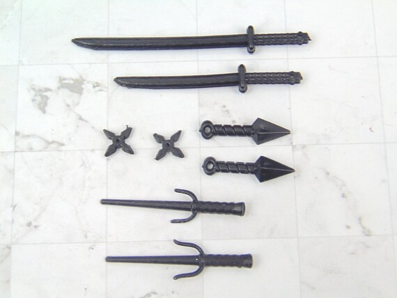 Custom Weapons 1:12 Scale 8 PC Ninja Arsenal Lot Pack Katana - Etsy