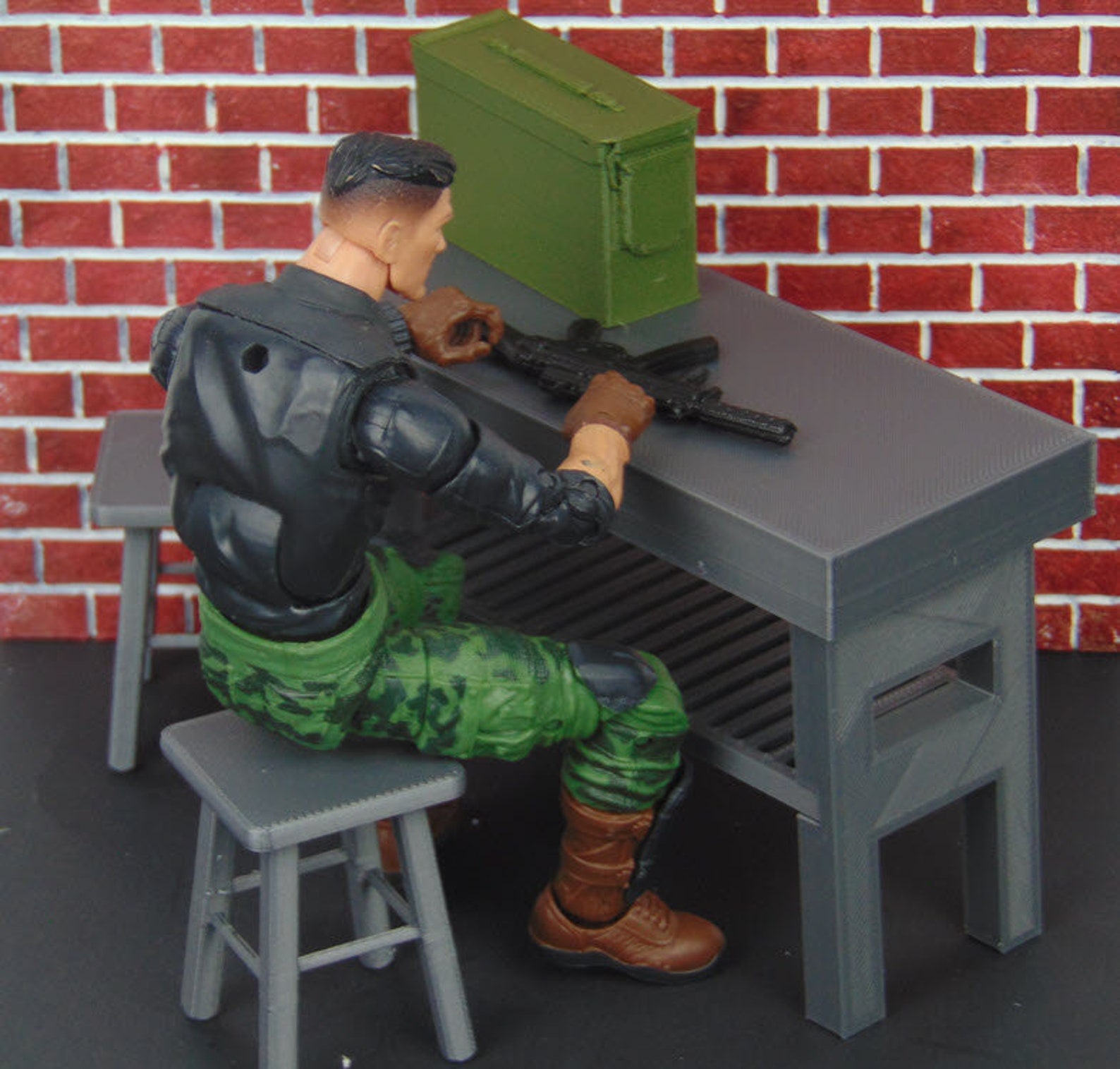 Custom 1:12 Scale Armory Bundle Diorama Prop Display 3D Printable Files ...